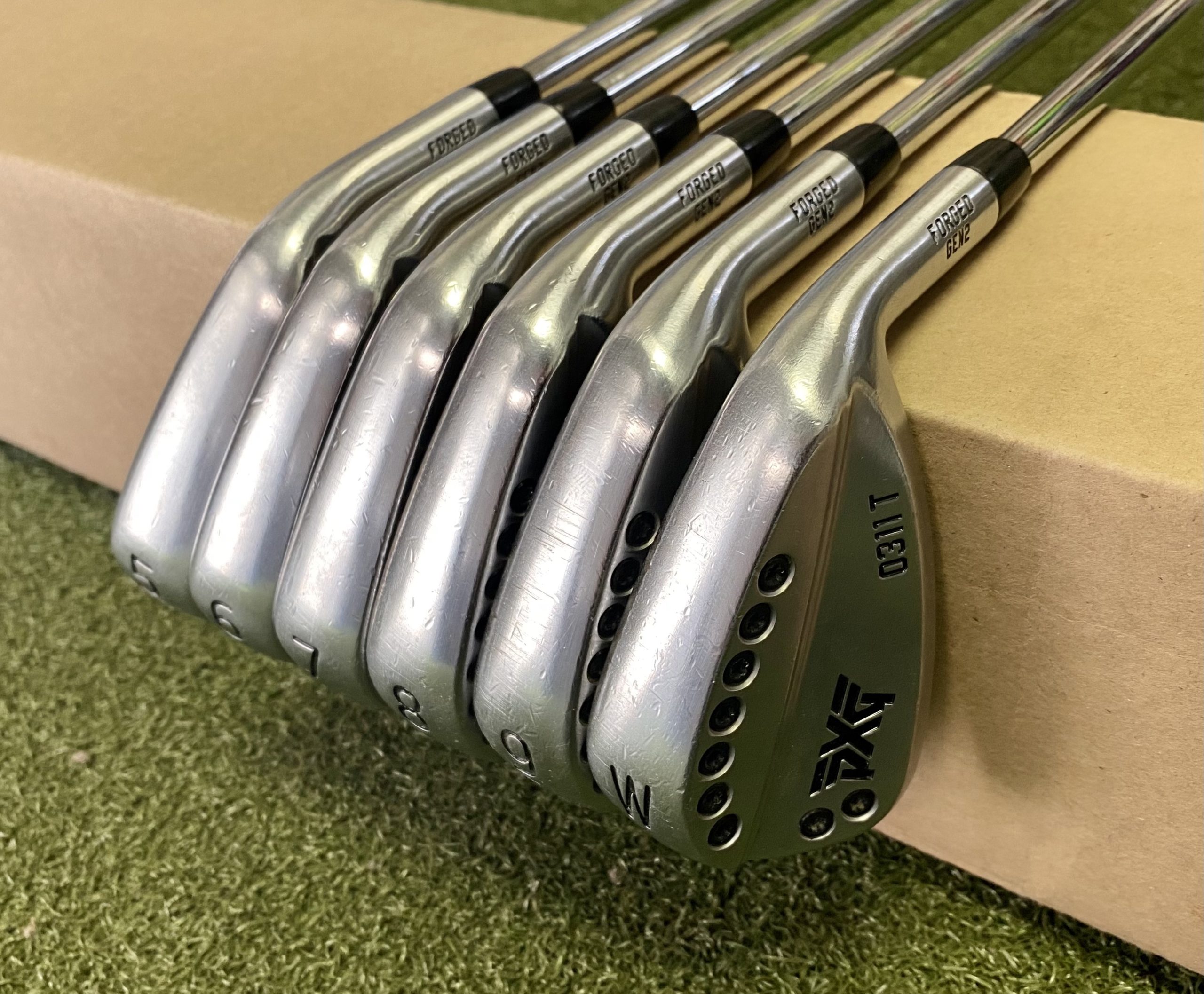 PXG 0311T Gen 2 Forged Irons 5-PW KBS Tour-V 125g Stiff Plus Steel Golf ...