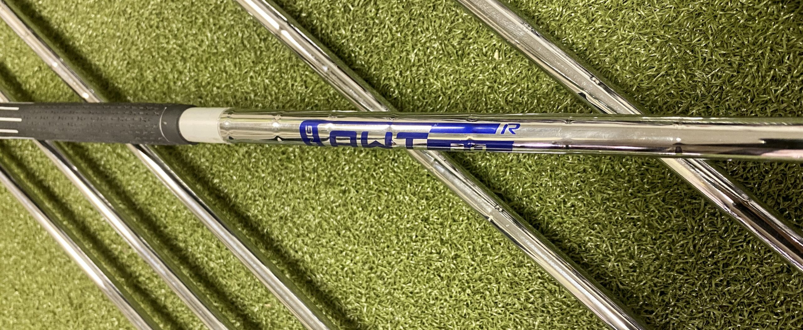 RH Ping Green Dot G Max Irons 5-PW/UW AWT 2.0 Regular Flex Steel Golf ...