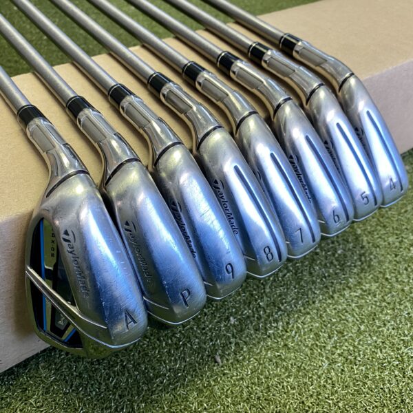 LH TaylorMade Sim Max OS Irons 4-PW/AW SteelFiber i95 Regular Flex ...
