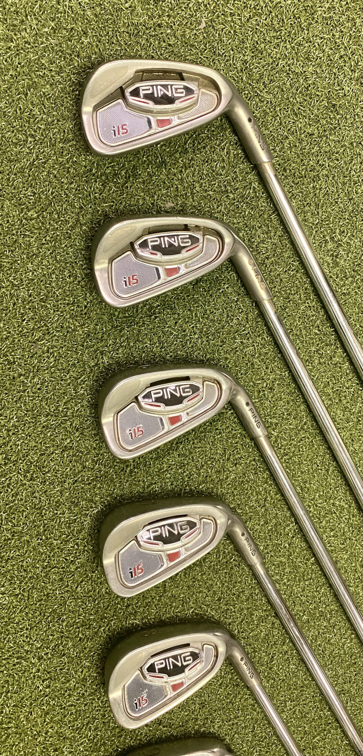 RH Ping Black Dot i15 Irons 4-PW S300 Stiff Flex Steel Golf Club Set ...