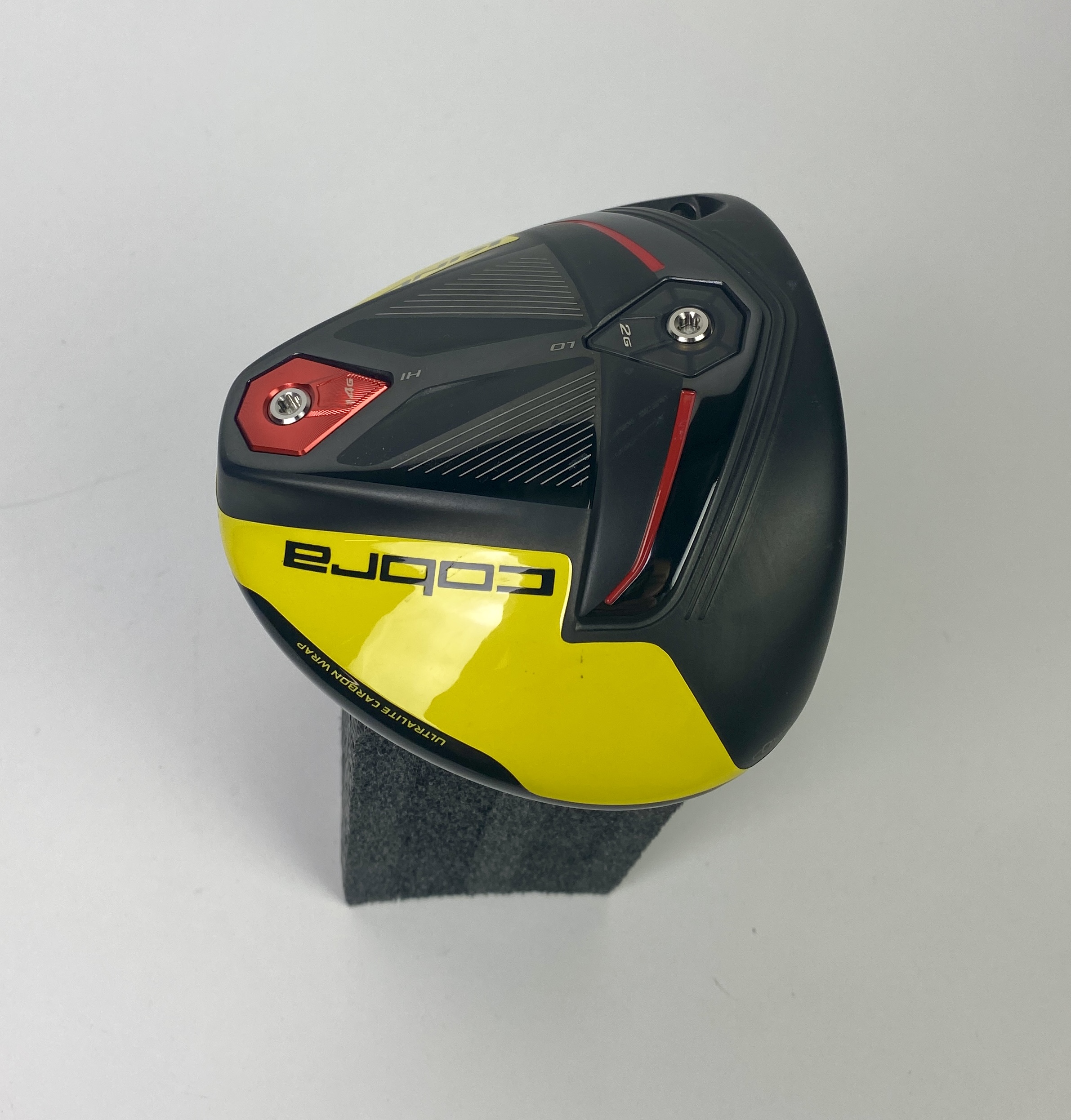 Left Handed Cobra KING F9 Yellow and Black Driver 9*-12* HEAD ONLY Golf ...