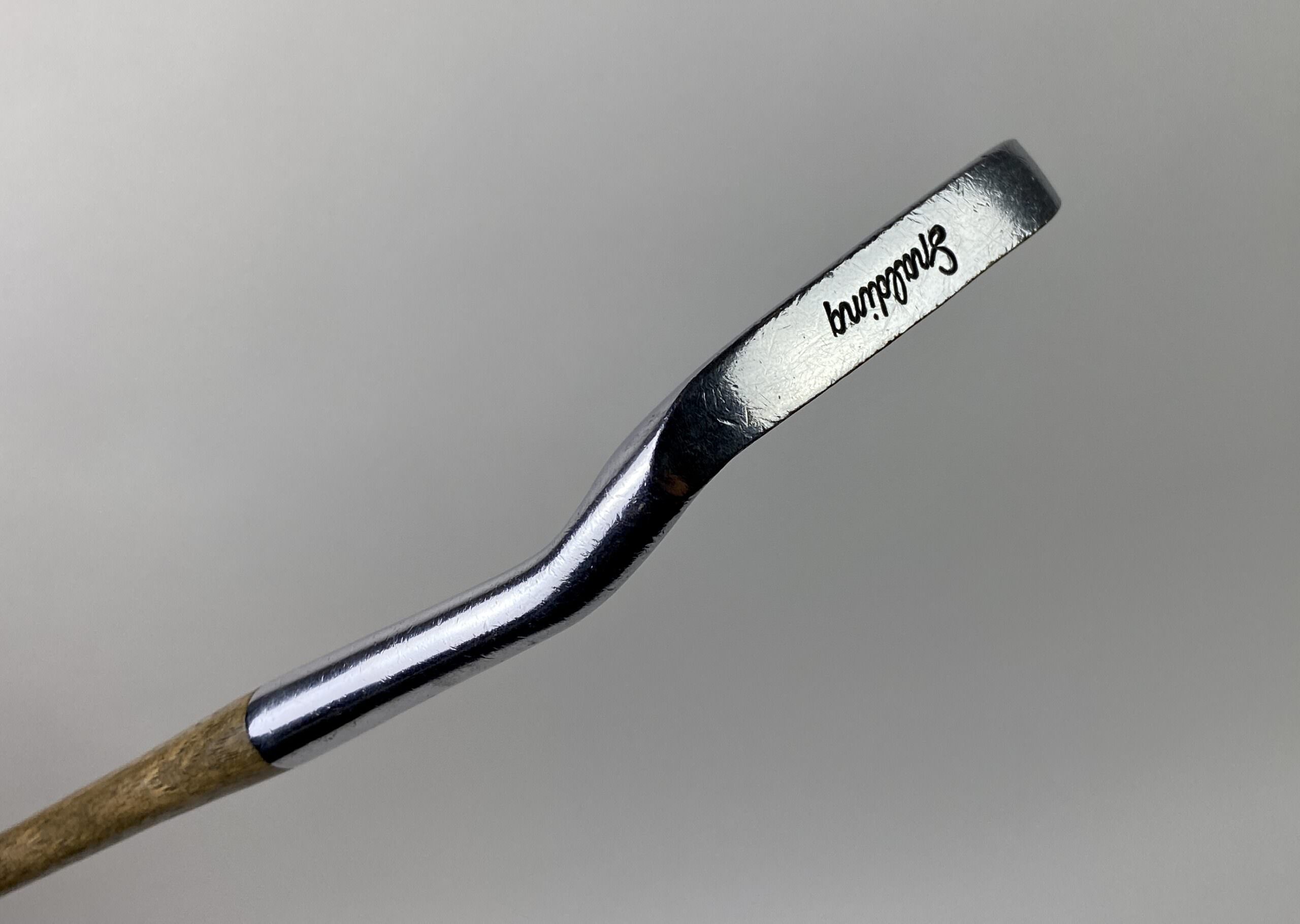 Used RH Spalding Calamity Jane Custom Forged Hickory Wood Shaft Putter ...