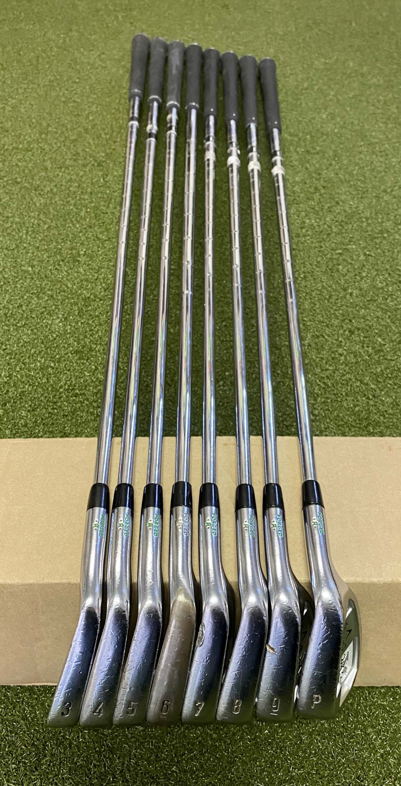 Used Right Handed Callaway RAZR X Forged Irons 3-PW Uniflex Steel Golf ...