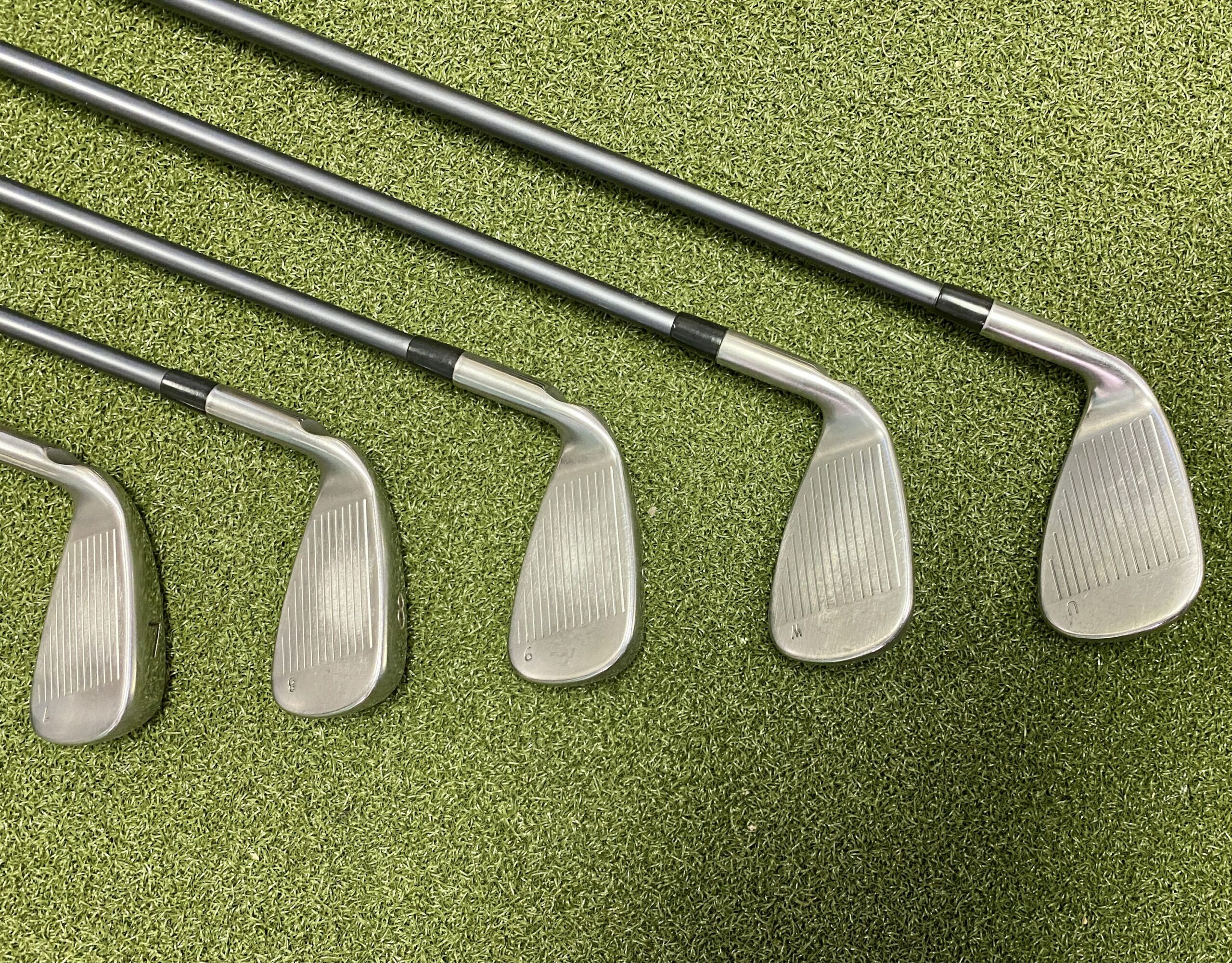 Used RH Ping Red Dot G Irons 4-PW/UW CFS 65g Senior Flex Graphite Golf ...