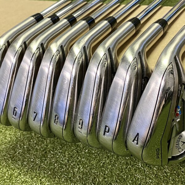 Used RH Callaway XR Pro Irons 4-PW/AW KBS 90g Stiff Flex Steel Golf ...