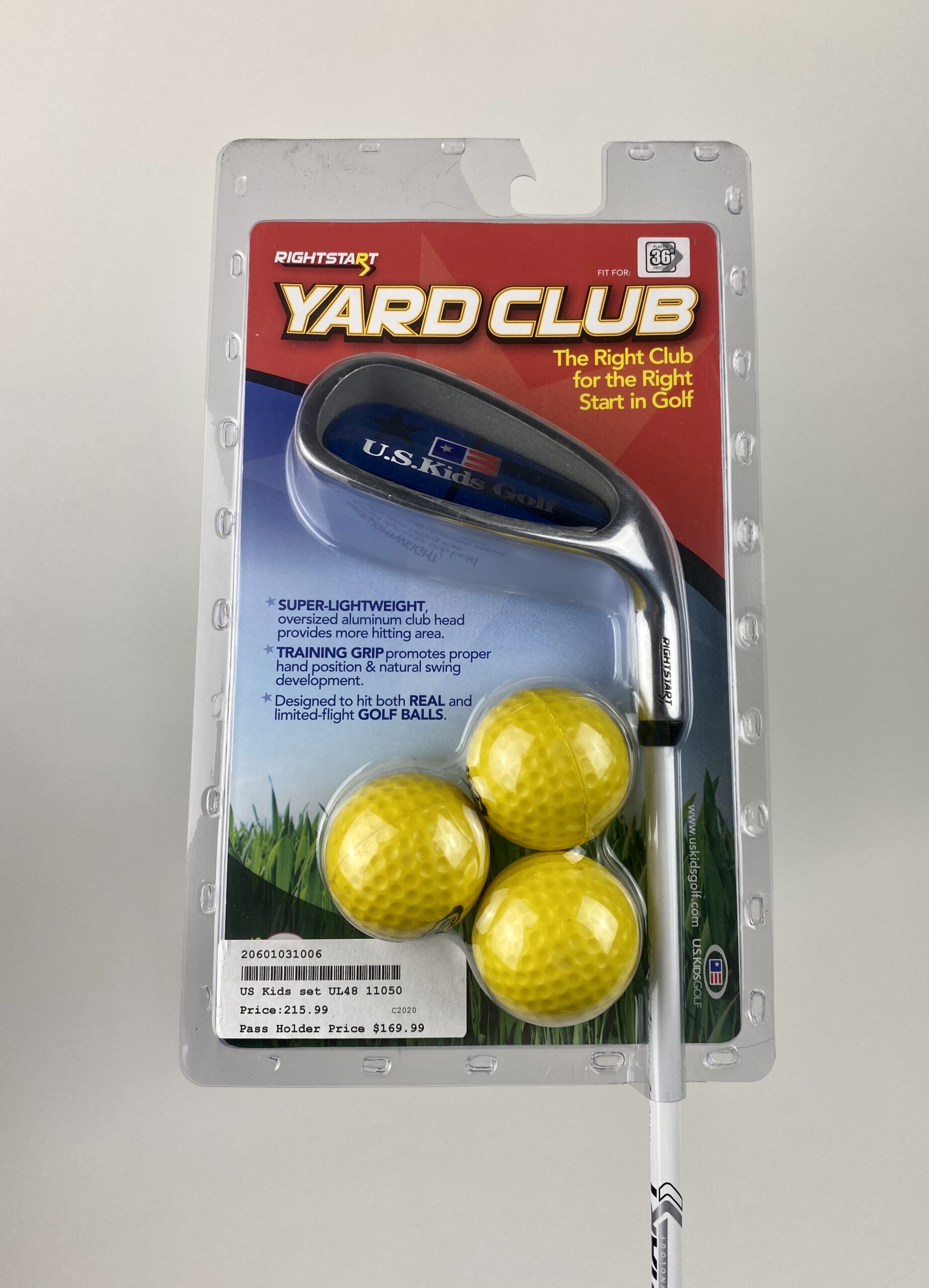 New RH US Kids Golf Yard Club W/ 3 Yard Balls for 36" Youth Girls/Boys ...