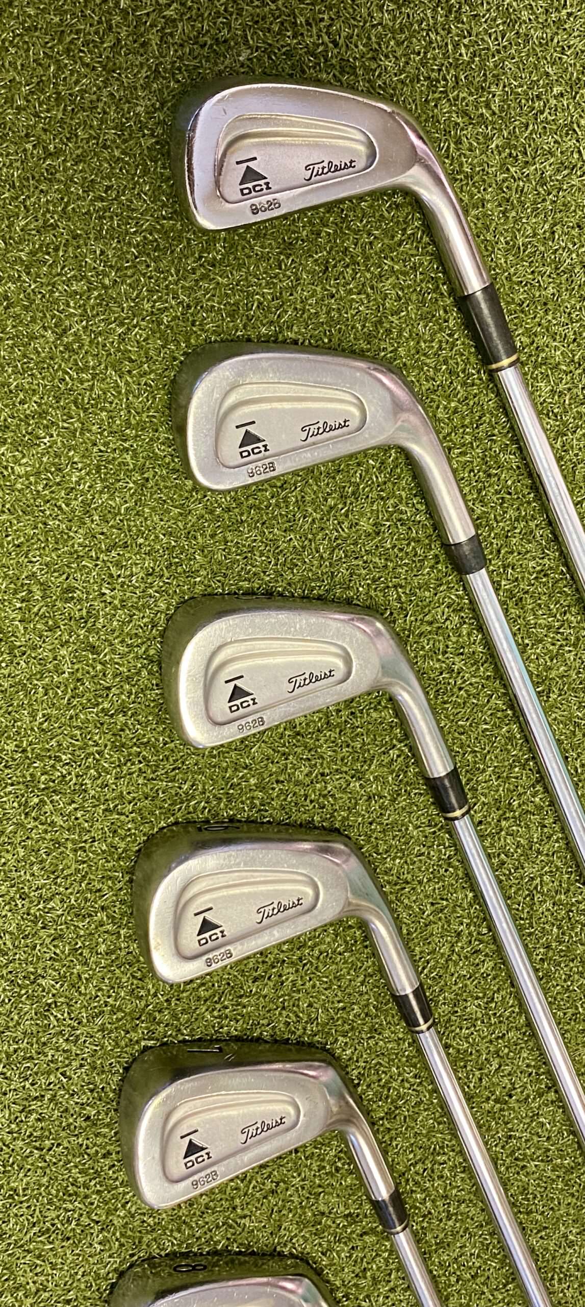 Used Right Handed Titleist DCI Black 962B Irons 3-PW Stiff Flex Steel ...