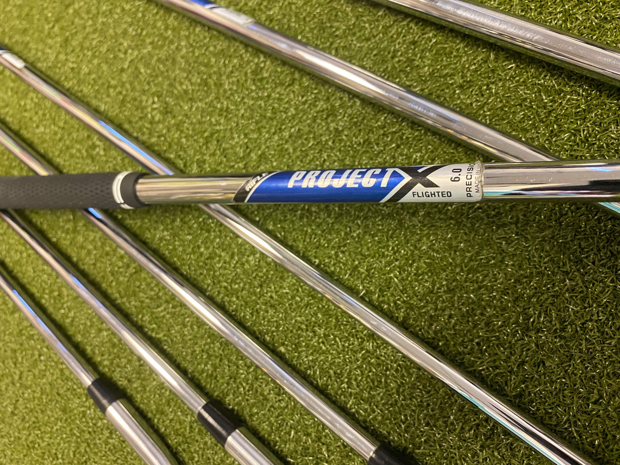 Tour Issue TaylorMade R9 TP B Stamp Irons 3-9 6.0 Stiff Flex Steel Golf ...