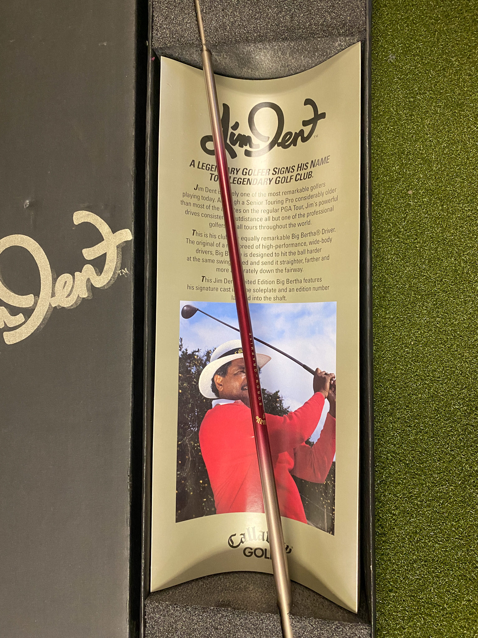 Limited Edition Jim Dent Callaway Golf Big Bertha Aldila Stiff Flex 9 ...