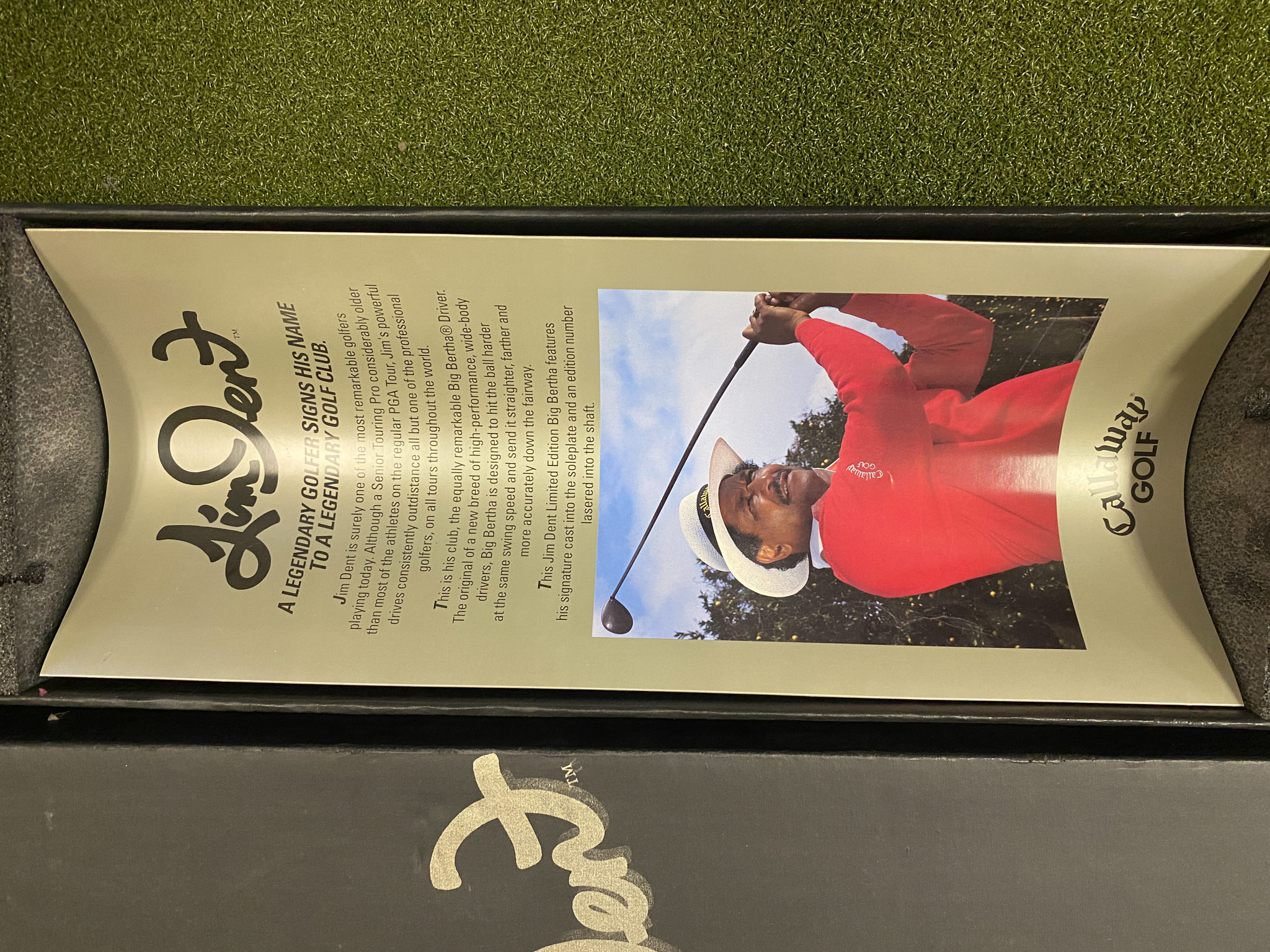 Limited Edition Jim Dent Callaway Golf Big Bertha Aldila Stiff Flex 9 ...