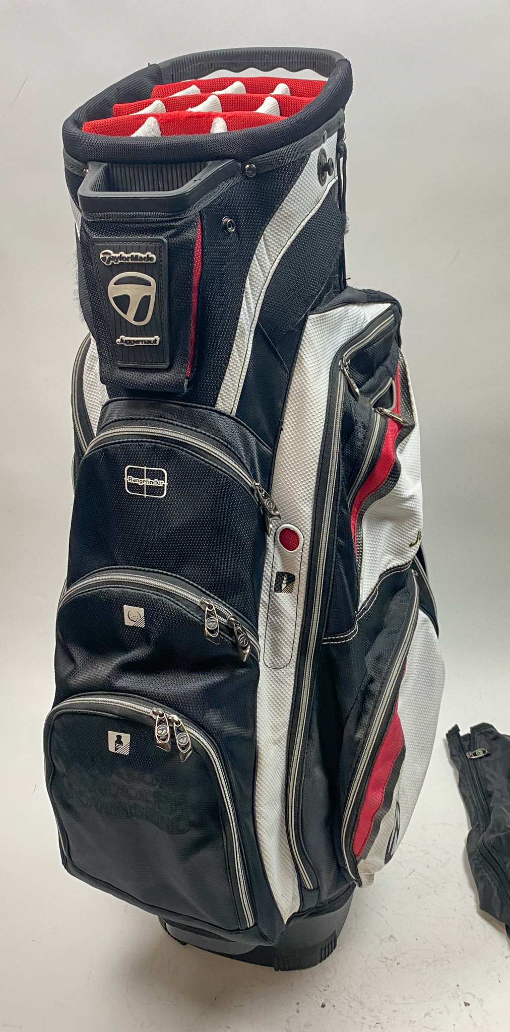 TaylorMade Juggernaut Cart Carry Golf Bag 14-way Black/Red/White Ships ...