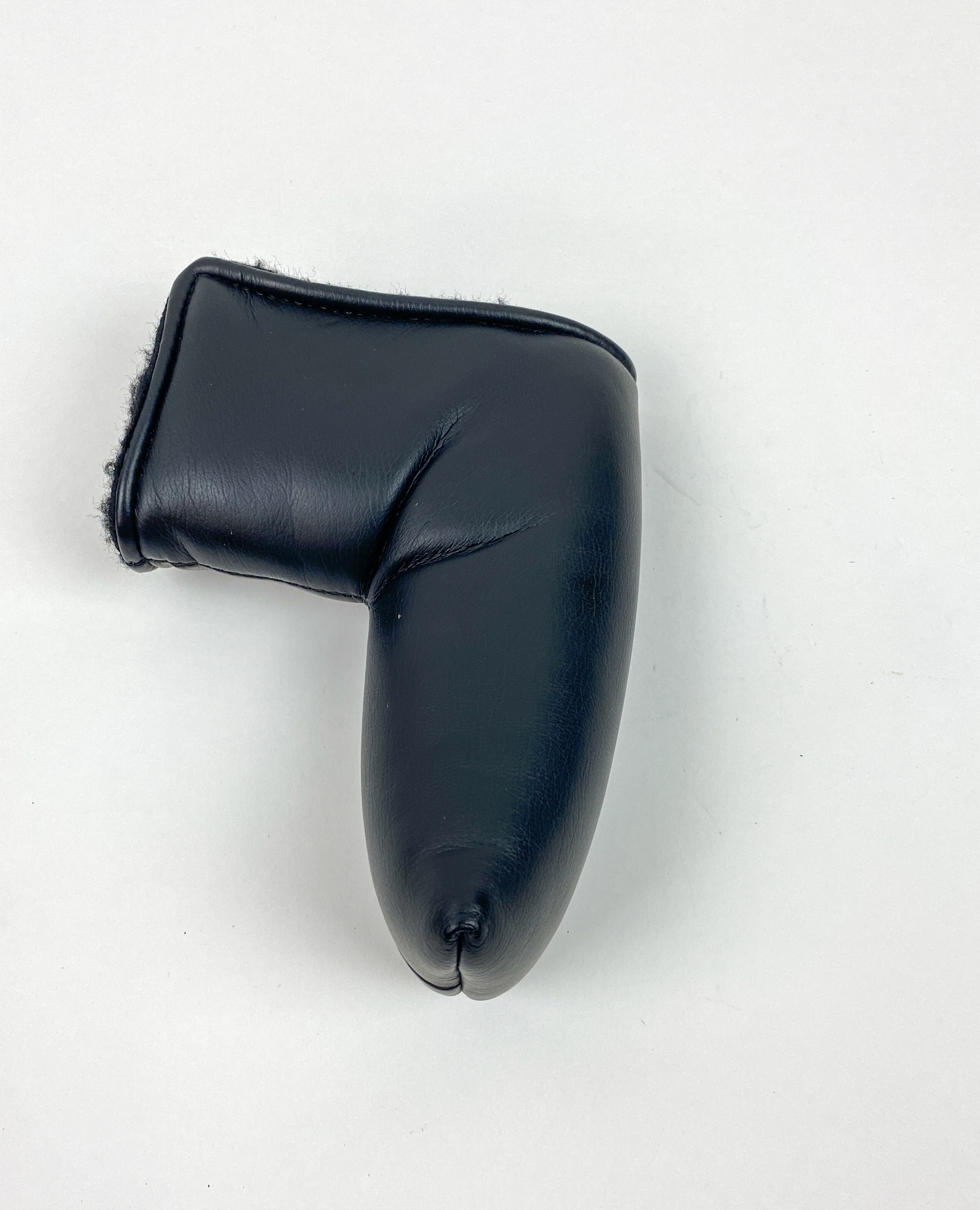 AM&E Plain Black Leather Blade Putter Head Cover Headcover · SwingPoint ...