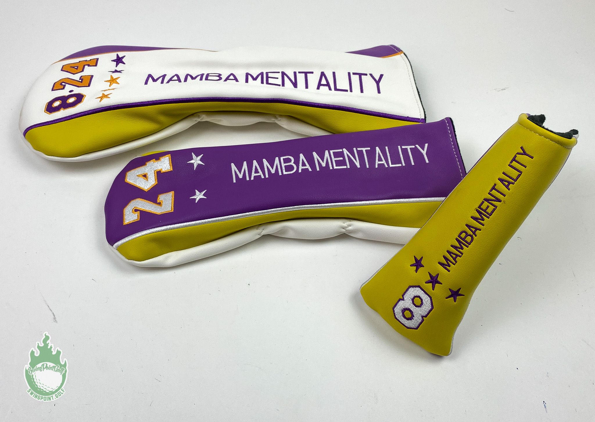 New Kobe Bryant Mamba Mentality Golf Headcover Set Driver, Fairway ...