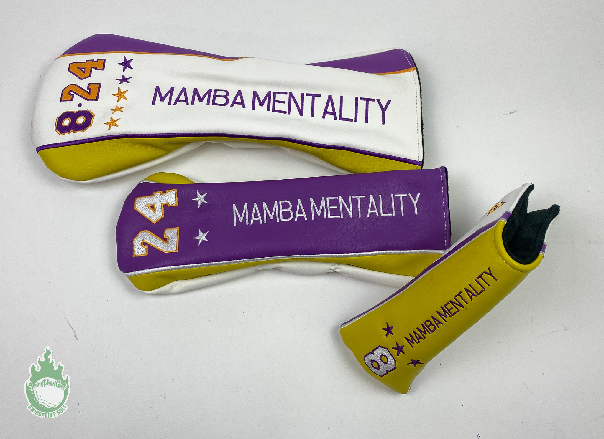 New Kobe Bryant Mamba Mentality Golf Headcover Set Driver, Fairway ...