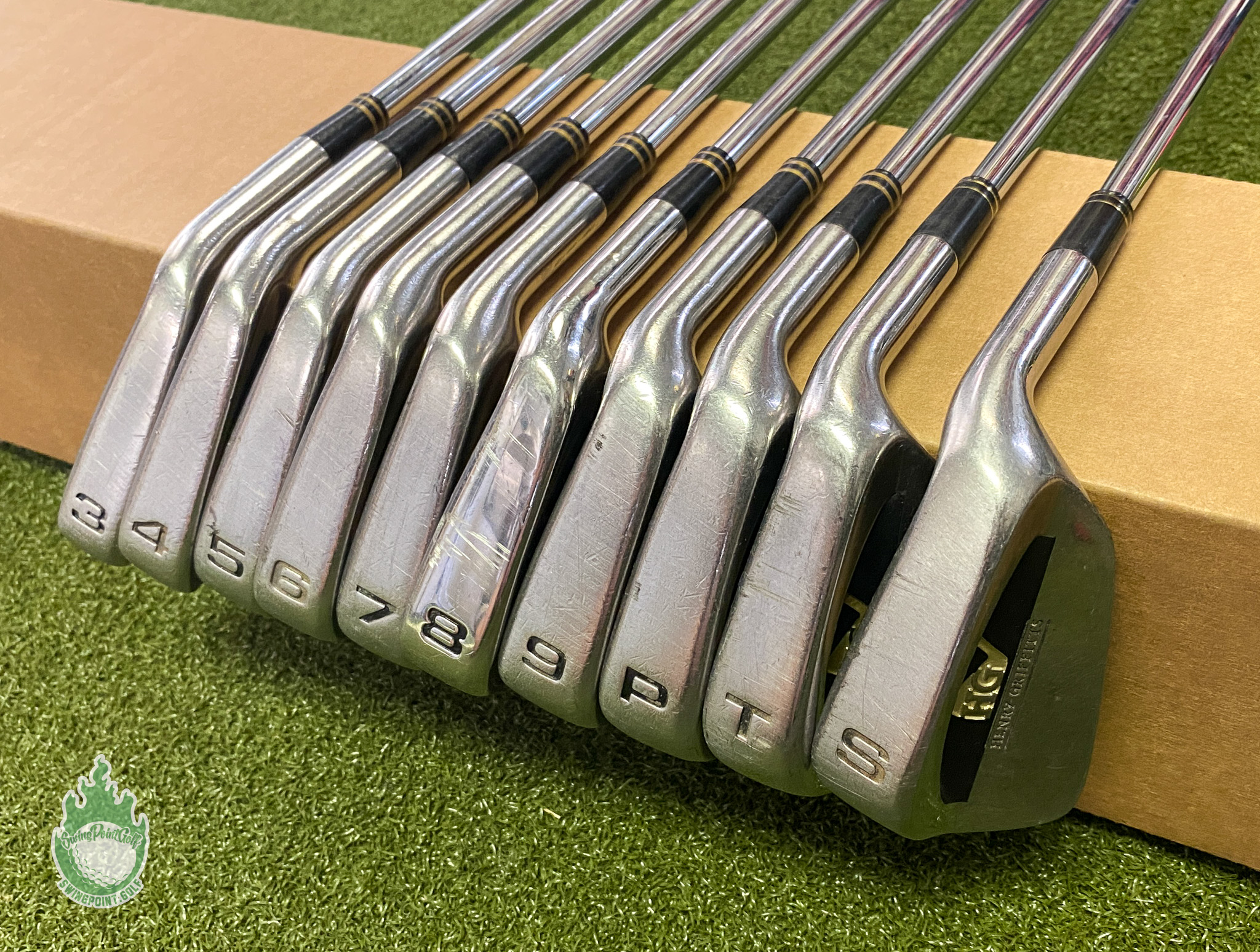 Used RH Henry Griffitts Irons 3-PW/TW/SW Regular Flex Steel Golf Club ...