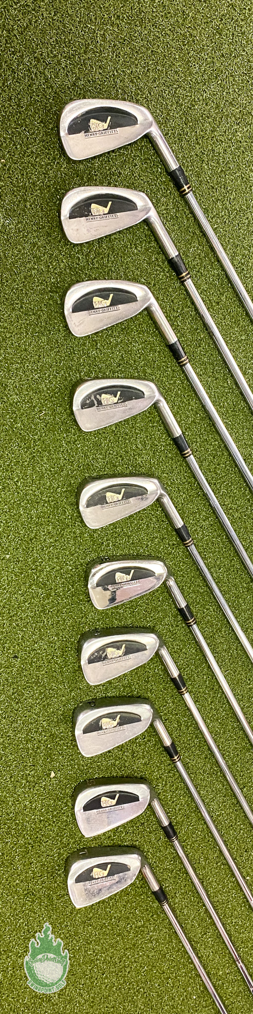 Used RH Henry Griffitts Irons 3-PW/TW/SW Regular Flex Steel Golf Club ...