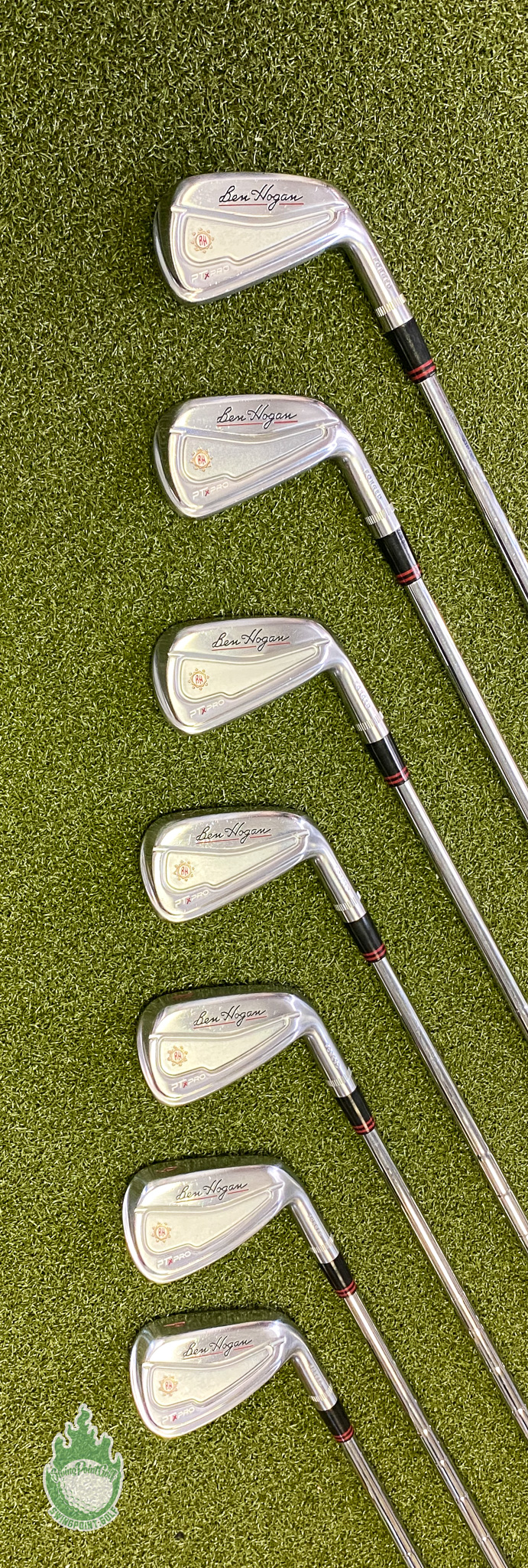 Used RH Ben Hogan Irons PTX Pro Forged Irons 4-PW 90g Stiff Steel Flex ...