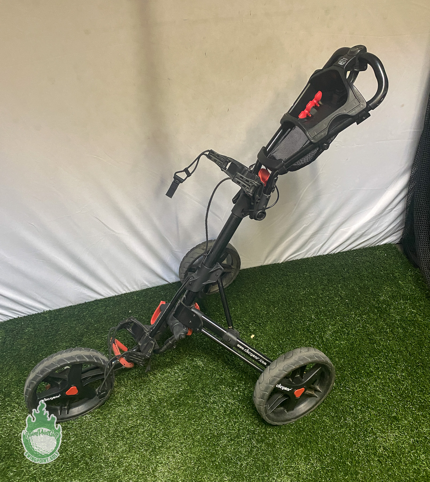 Used Clicgear Model 3.0 3 Wheel Collapsible Golf Push Pull Cart Ships ...