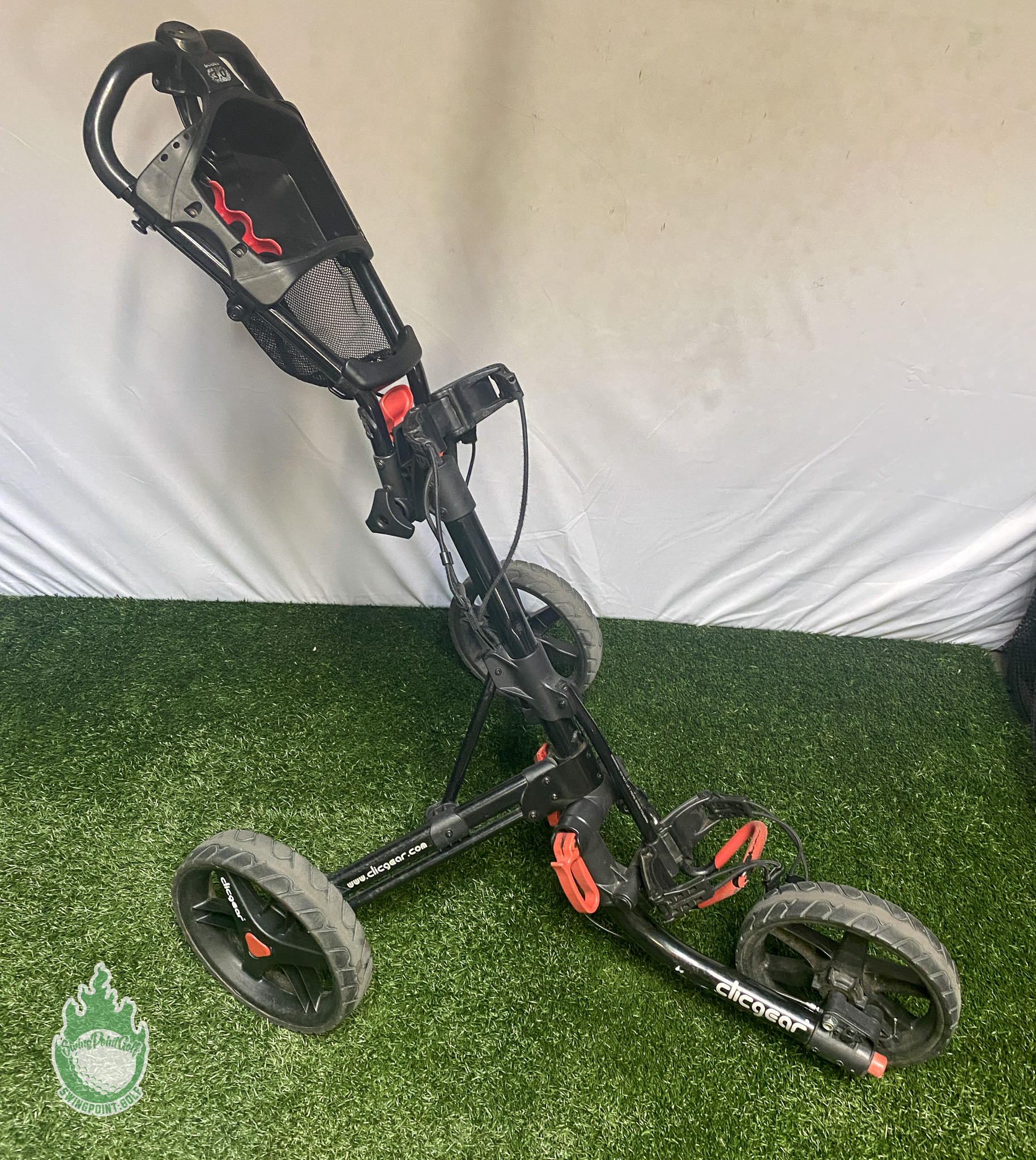 Used Clicgear Model 3.0 3 Wheel Collapsible Golf Push Pull Cart Ships ...