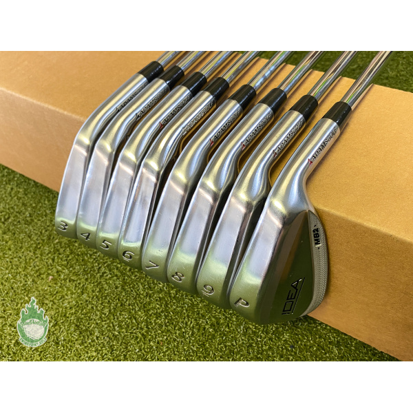 Used RH Adams IDEA MB2 Irons 3-PW KBS Tour 125g Stiff Plus Flex Steel ...