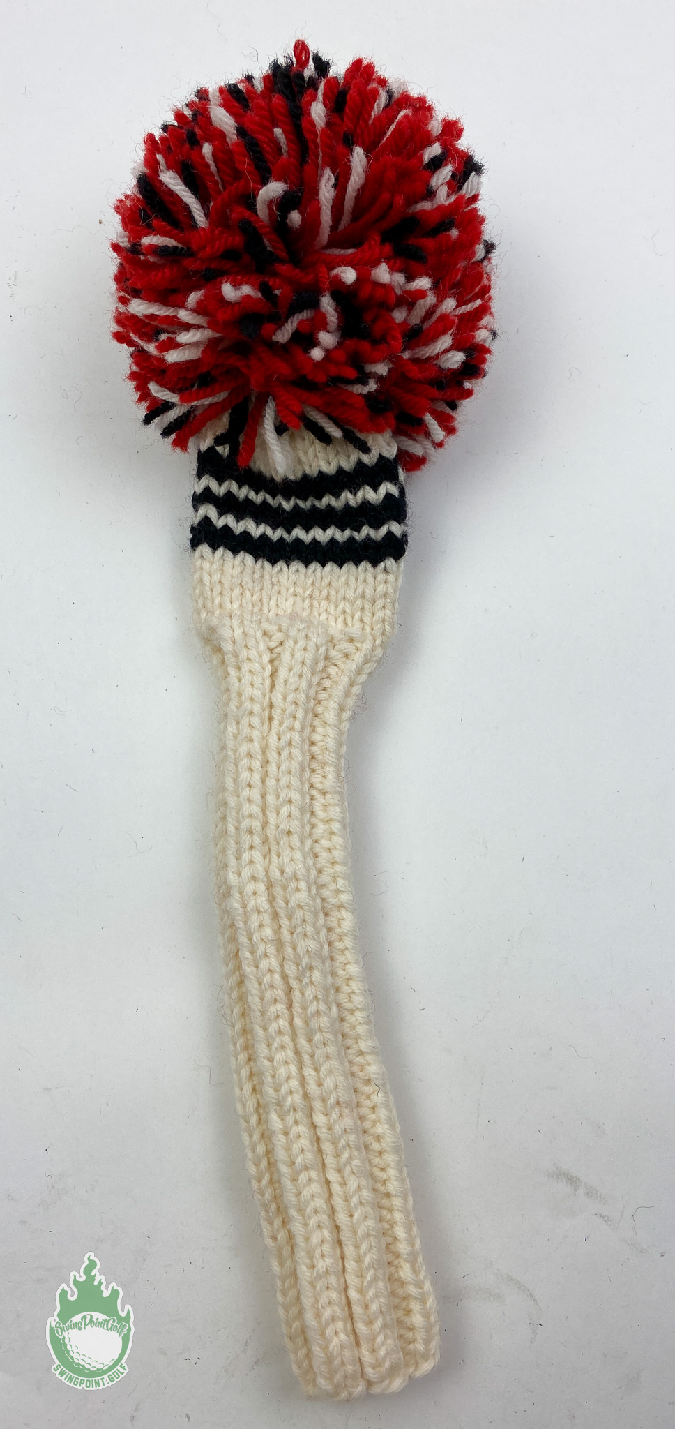 Jan Craig Summit Cream Hand Knit Pom Pom Headcover Set Driver, Fairway ...