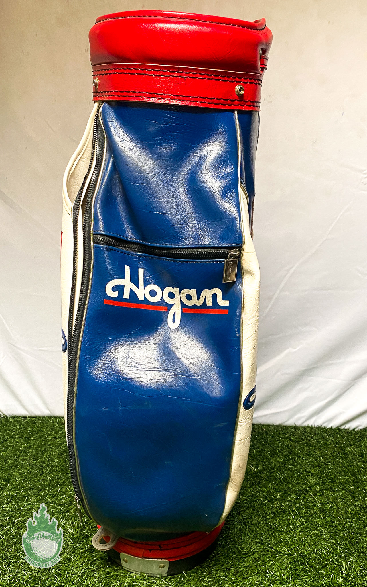 Vintage Ben Hogan 6-way Cart Carry Golf Staff Bag - Red, White, Blue ...