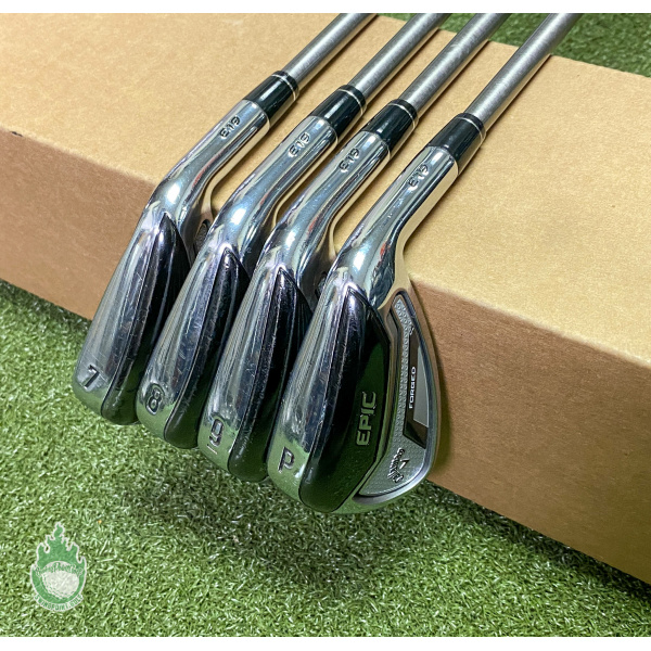 Used Callaway Epic Forged Irons 7-PW SteelFiber 80g Regular Graphite ...