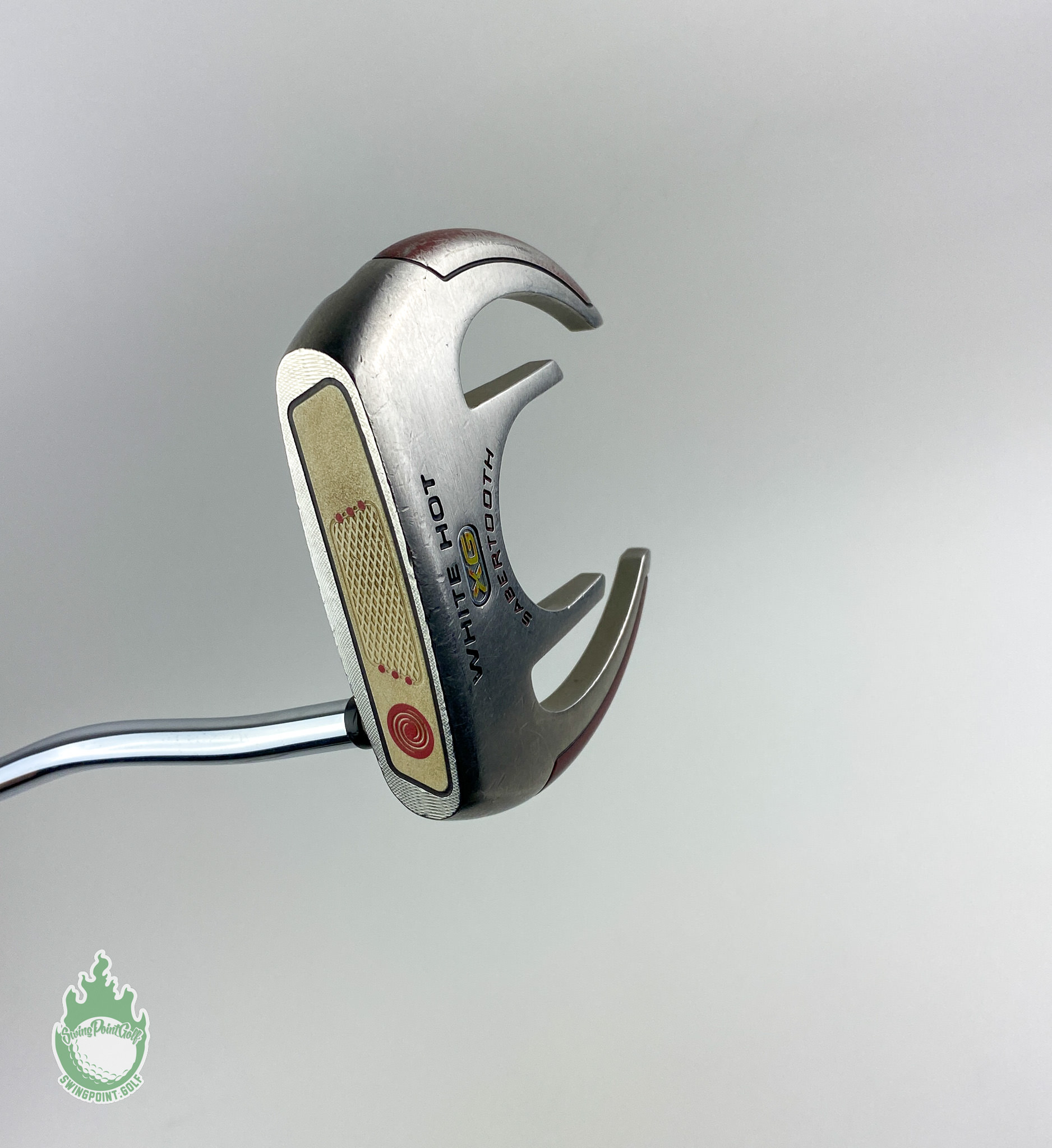 Used LEFT Handed Odyssey White Hot XG Sabertooth 35" Putter Steel Golf ...