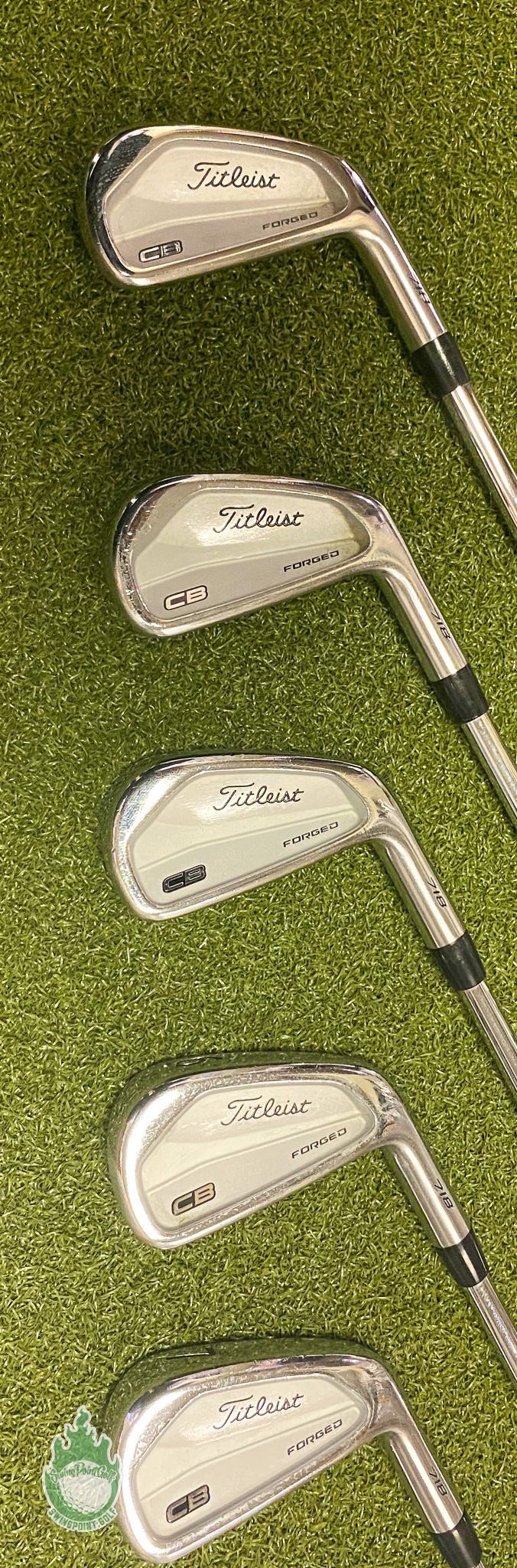 Used RH Titleist 718 CB Irons 3-PW Project X LZ 6.0 120g Stiff Steel ...