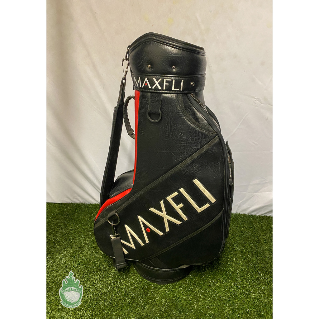 Used Maxfli Golf Black Golf Staff Bag 6-way Divider - Ships Free ...