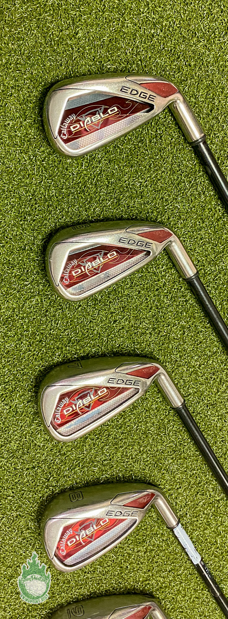 Used RH Callaway Diablo Edge Irons 5-PW 75g Regular Flex Graphite Golf ...