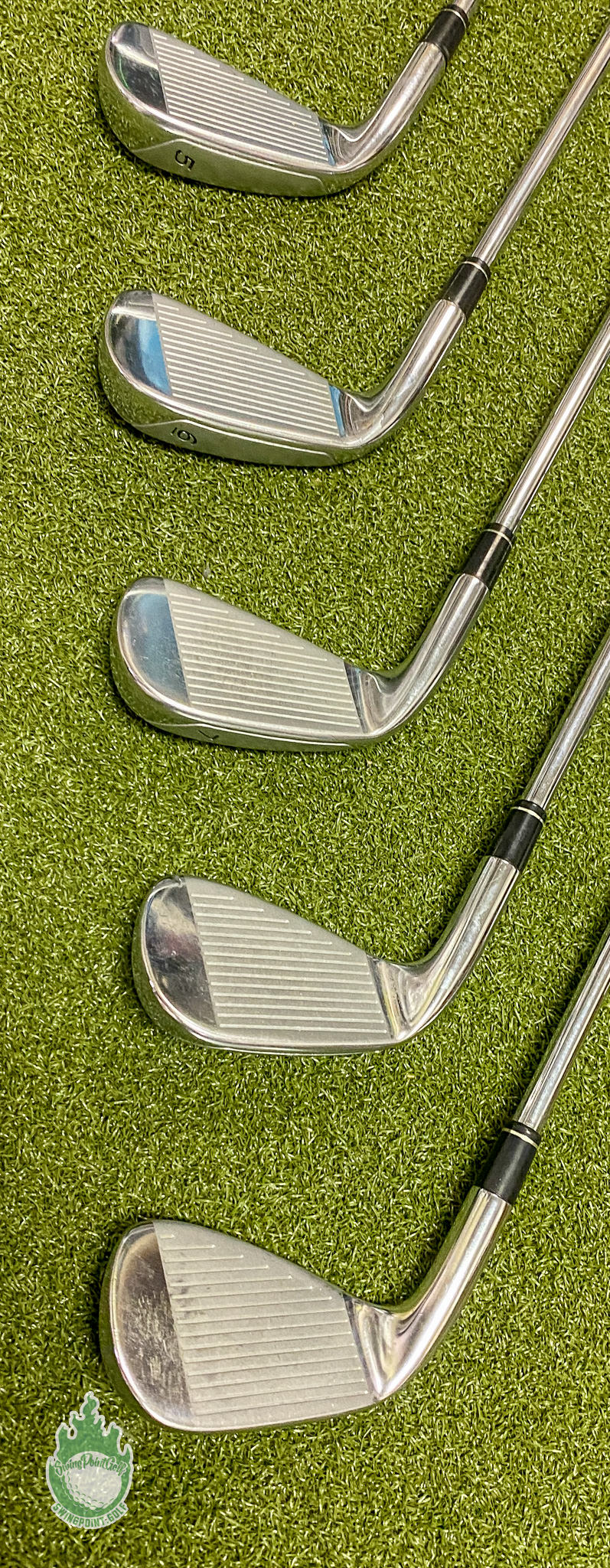 Used RH TaylorMade R11 Irons 3-9 KBS Tour Stiff Flex Steel Golf Club ...