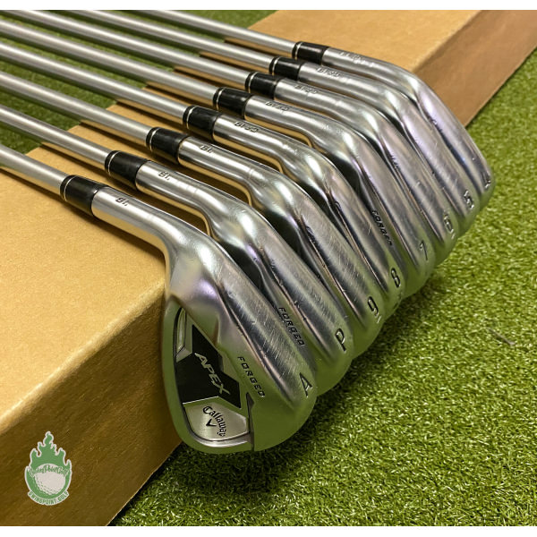LH Callaway APEX Forged '19/CF19 Irons 4-PW/AW C-Taper 125g Stiff+ ...