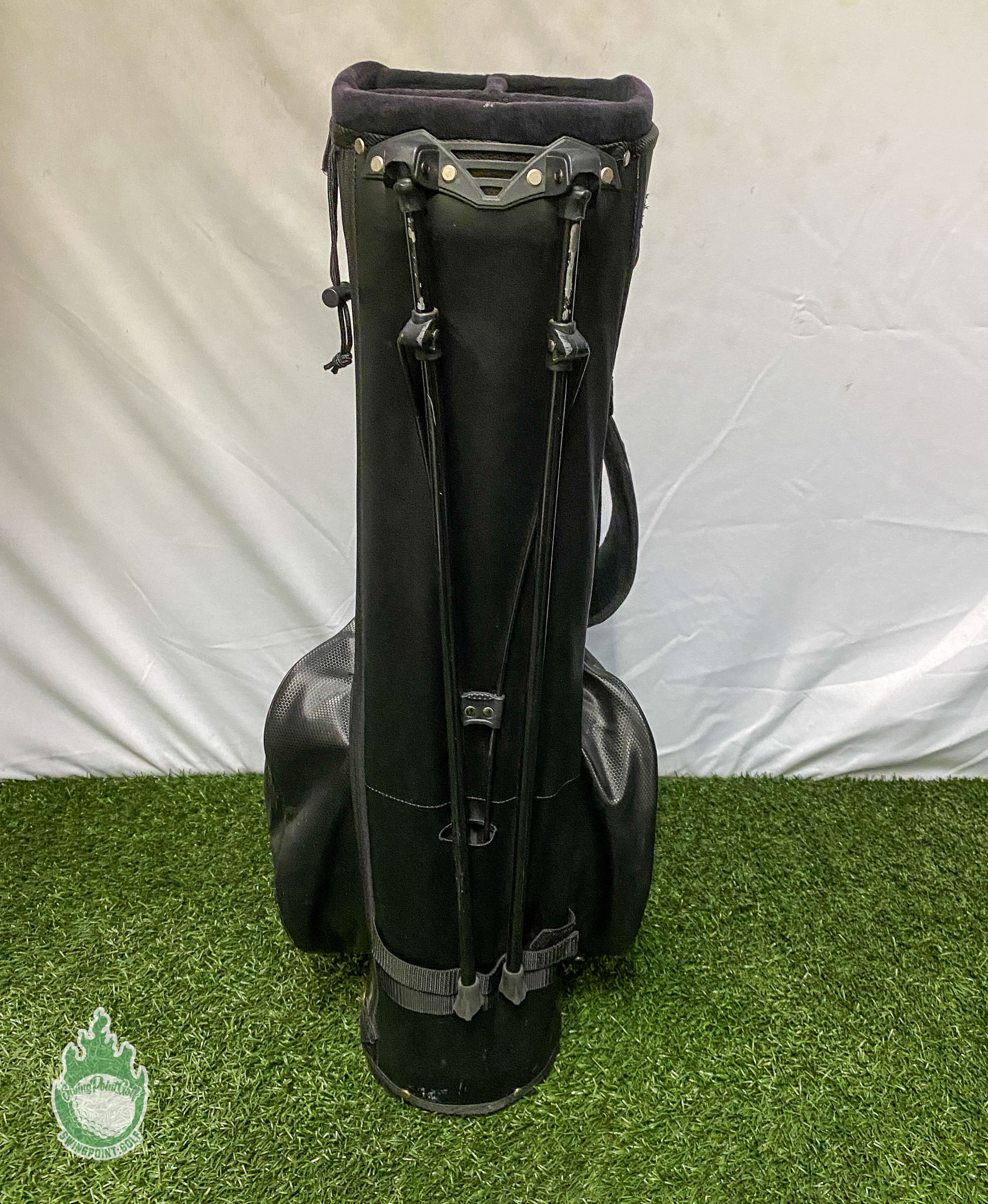 Used MNML (Minimal) Stand Golf Cart Carry Bag 4-Way Bag Black Magnetic ...