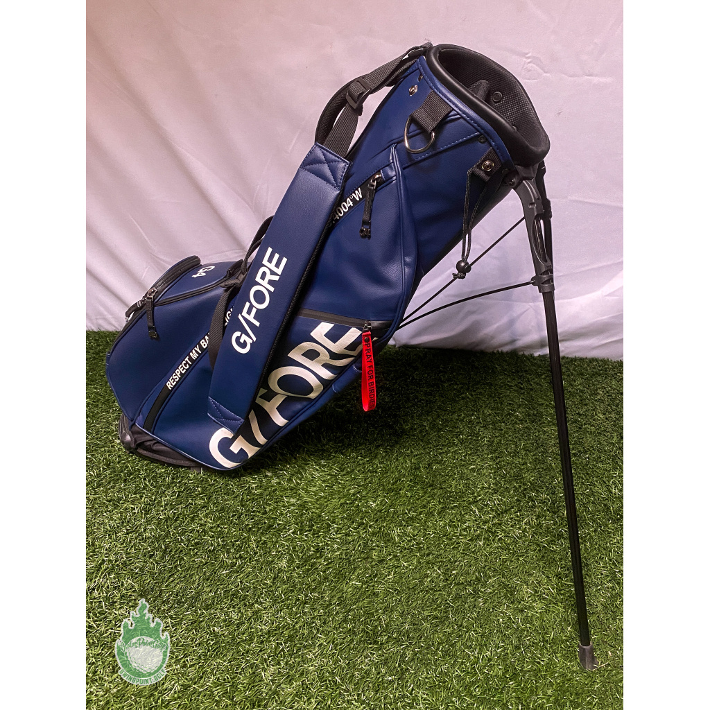 G/Fore Golf Stand Bag Blue 2-Way 5 Pocket Respect My Ball Flight ...