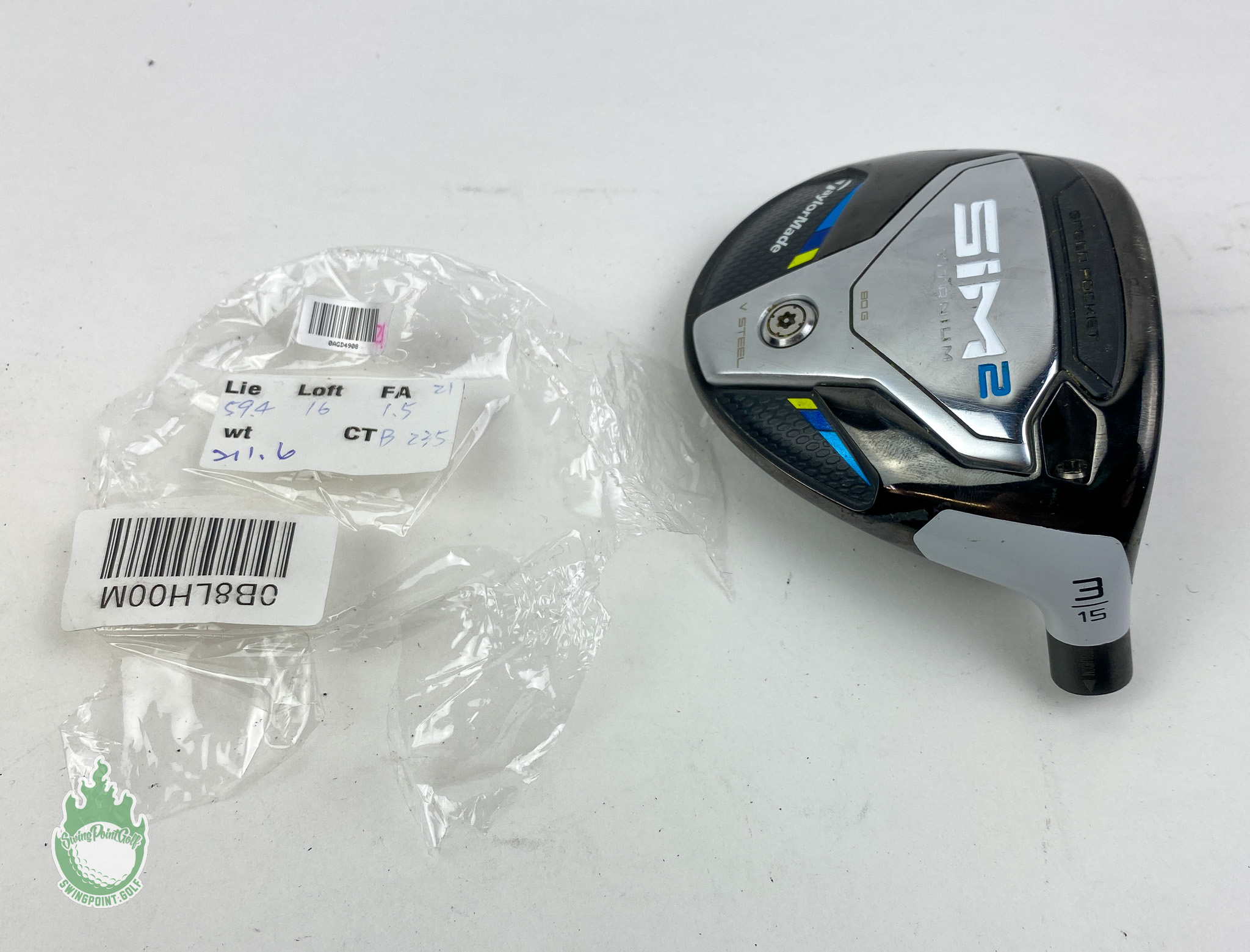 Tour Issue RH 2021 TaylorMade SIM 2 Titanium 3 Wood 15* HEAD ONLY Golf ...