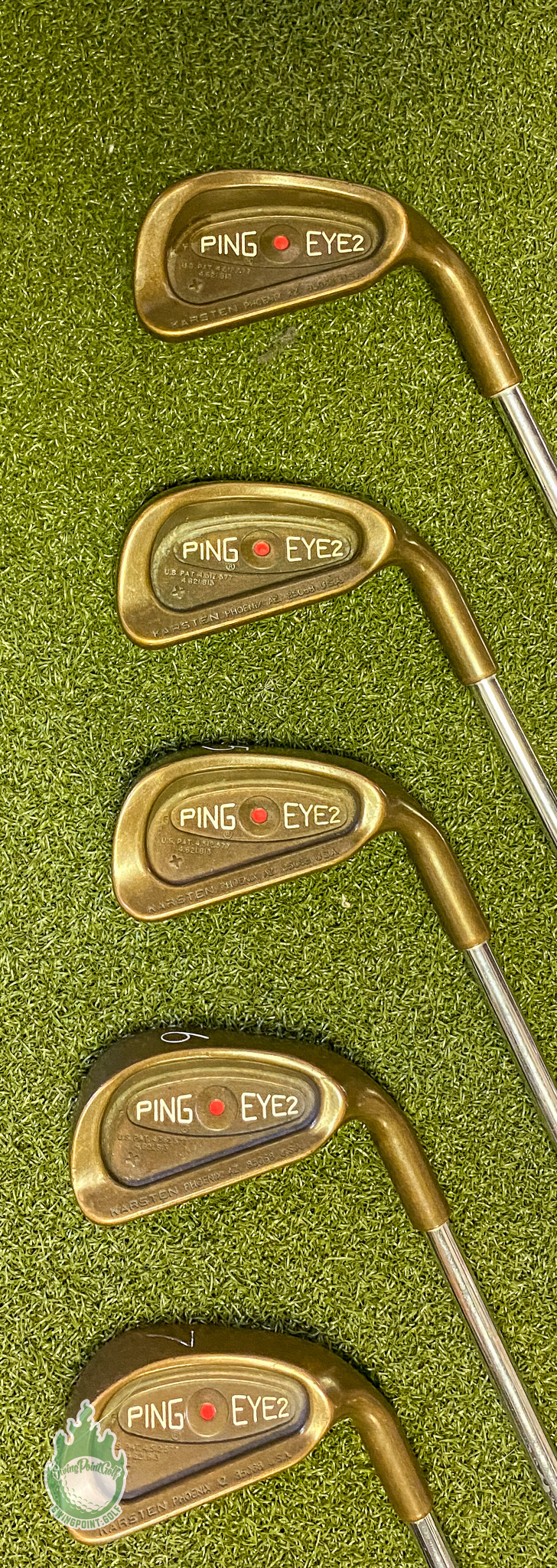 Used RH Ping Red Dot Eye 2 Beryllium Copper Irons 3-PW Stiff Steel Golf Set · SwingPoint Golf®