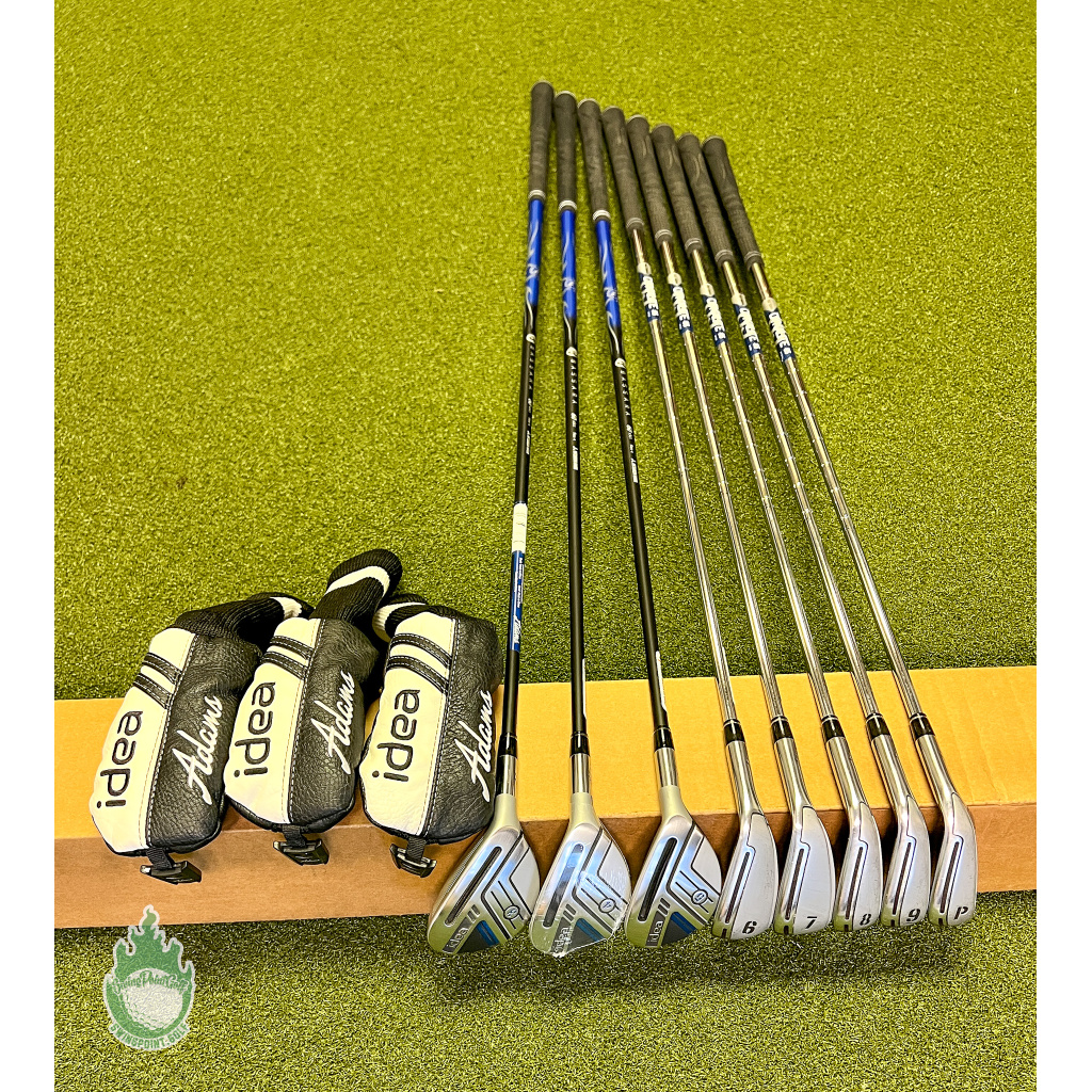 Used RH Adams IDEA Combo Hybrid Irons 3H 4H 5H 6-PW Regular Steel Golf ...