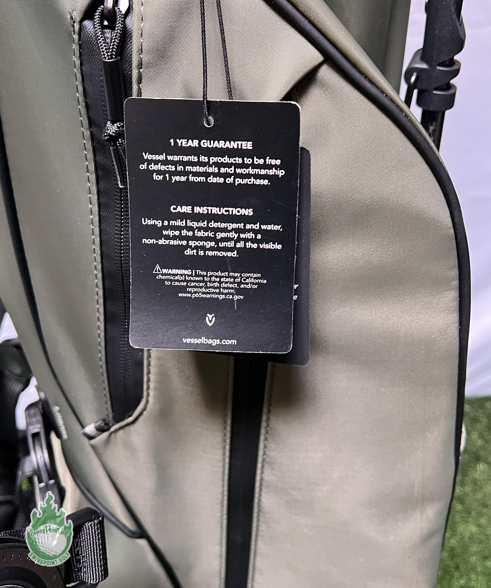 New with Tags Vessel VLS Carry Stand Bag Olive w/ Dual Straps ...