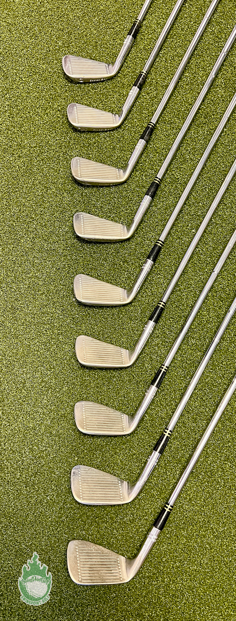 Used RH H&B PowerBilt Scotch Blade Irons 2-PW S200 Stiff Steel Golf ...