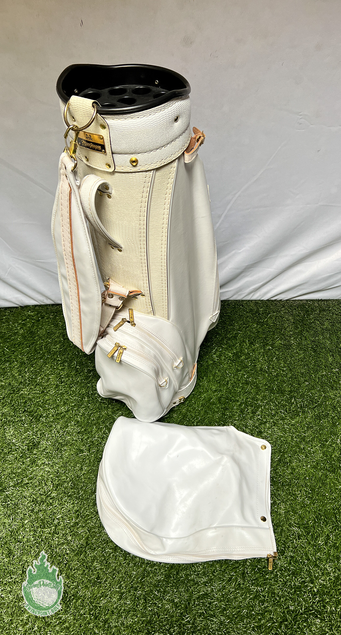 Used Vintage MacGregor White Golf Bag 14-way 5 Pockets Ships Free ...