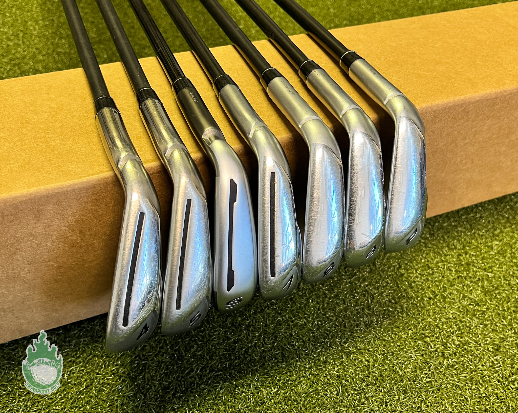 Used RH TaylorMade RBladez Irons 4-PW 65g Regular Flex Graphite Golf ...