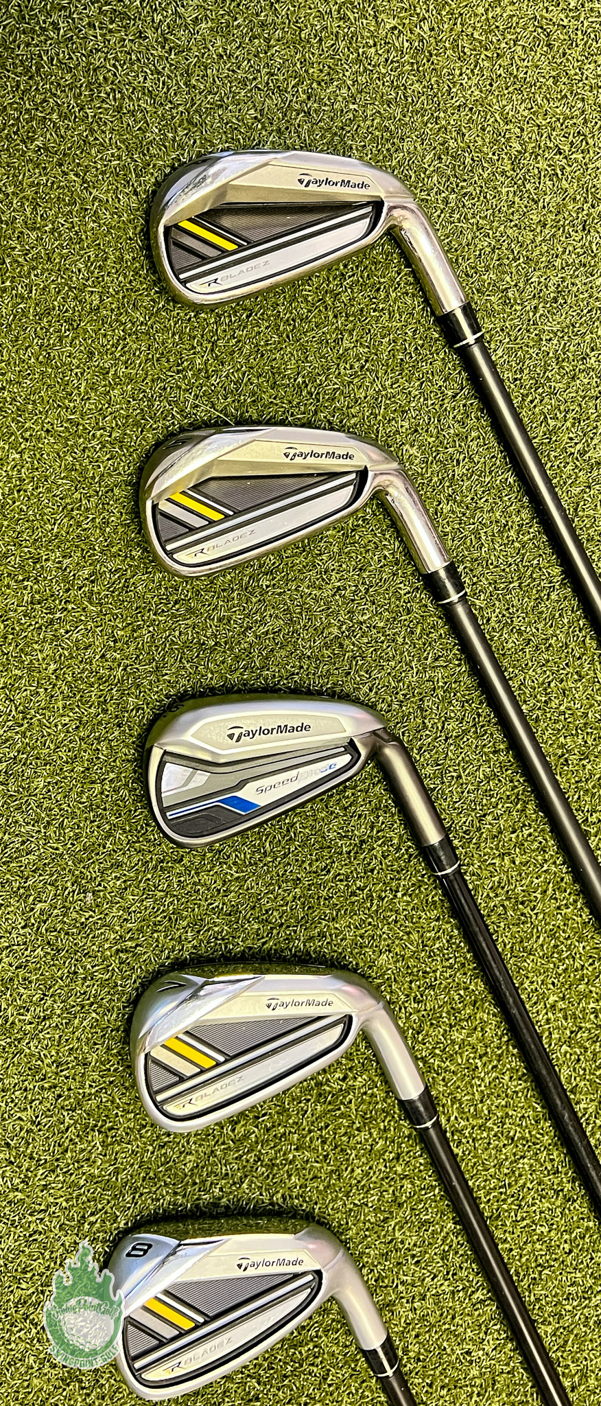 Used RH TaylorMade RBladez Irons 4-PW 65g Regular Flex Graphite Golf ...