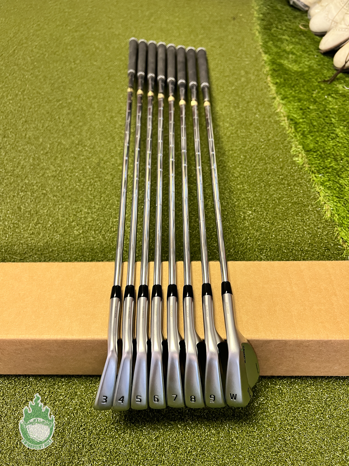 Used RH Ping Green Dot Blueprint Forged Irons 3-PW X100 X-Stiff Steel ...