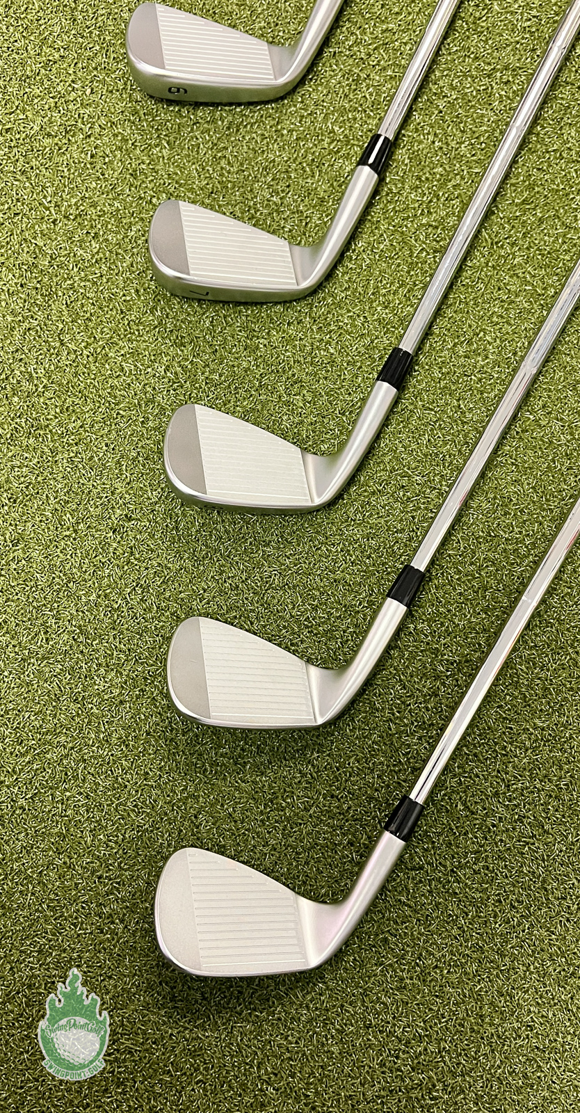 Used RH Ping Green Dot Blueprint Forged Irons 3-PW X100 X-Stiff Steel ...