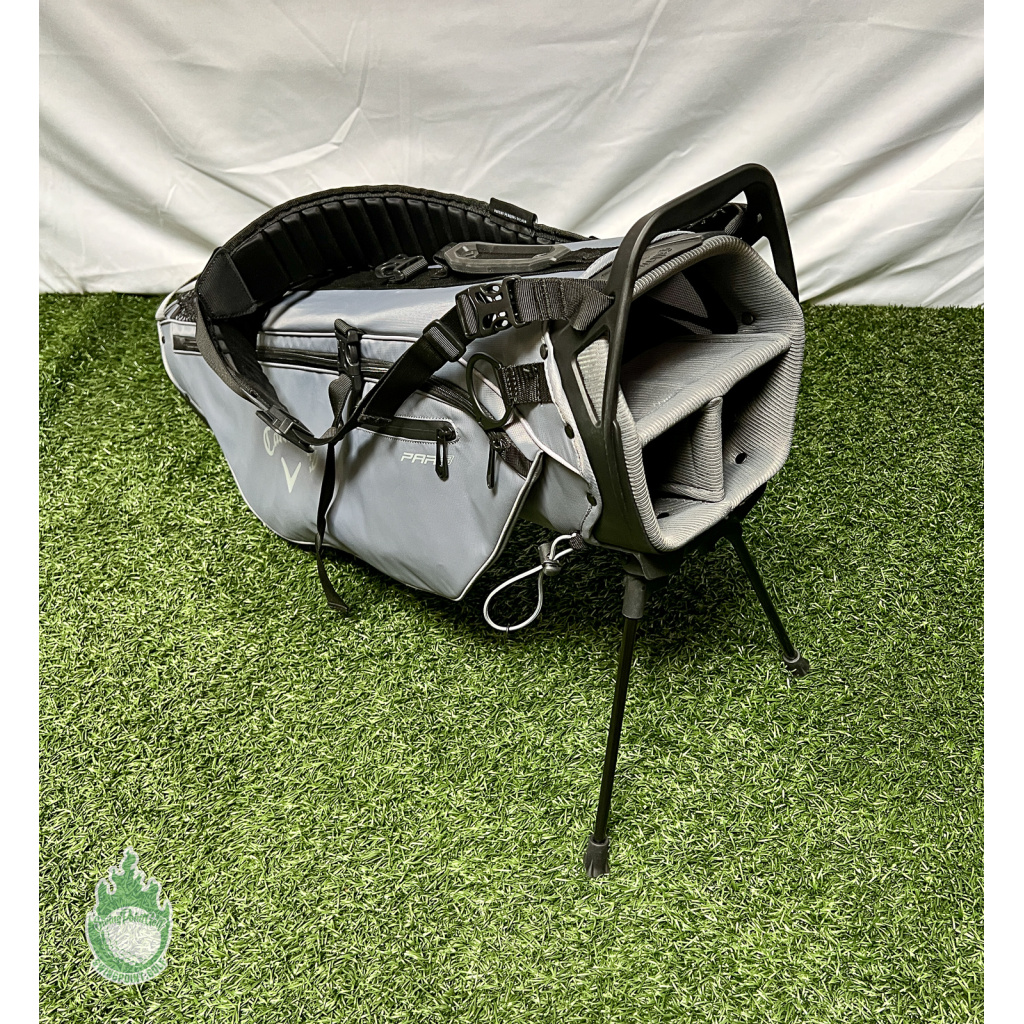 Pre-Owned Callaway Par 3 3-Way Cart Carry Golf Mini Stand Bag - Gray ...