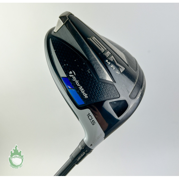 Used RH TaylorMade SIM MAX Driver 10.5* ATMOS 5 Regular Flex Graphite ...