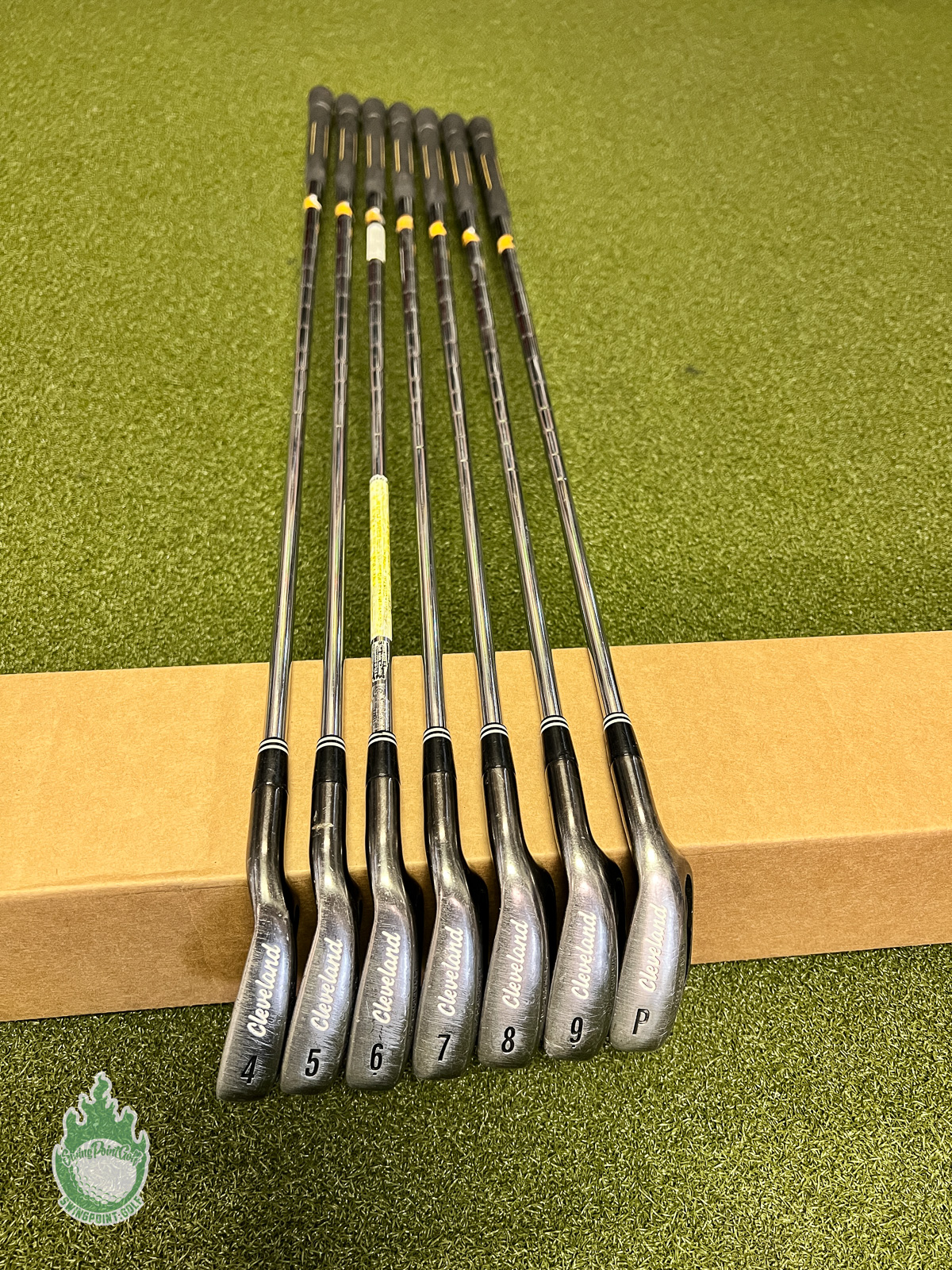 Used RH Cleveland CG7 Black Pearl Irons 4-PW Regular Flex Steel Golf ...