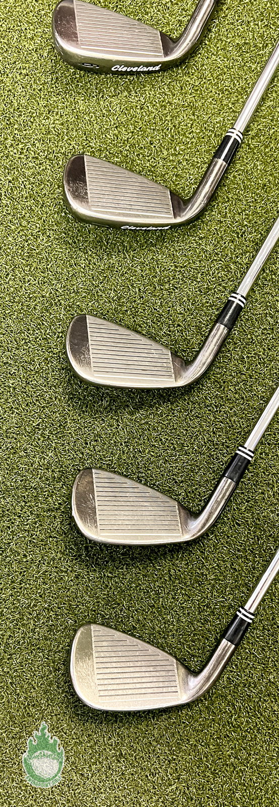 Used RH Cleveland CG7 Black Pearl Irons 4-PW Regular Flex Steel Golf ...