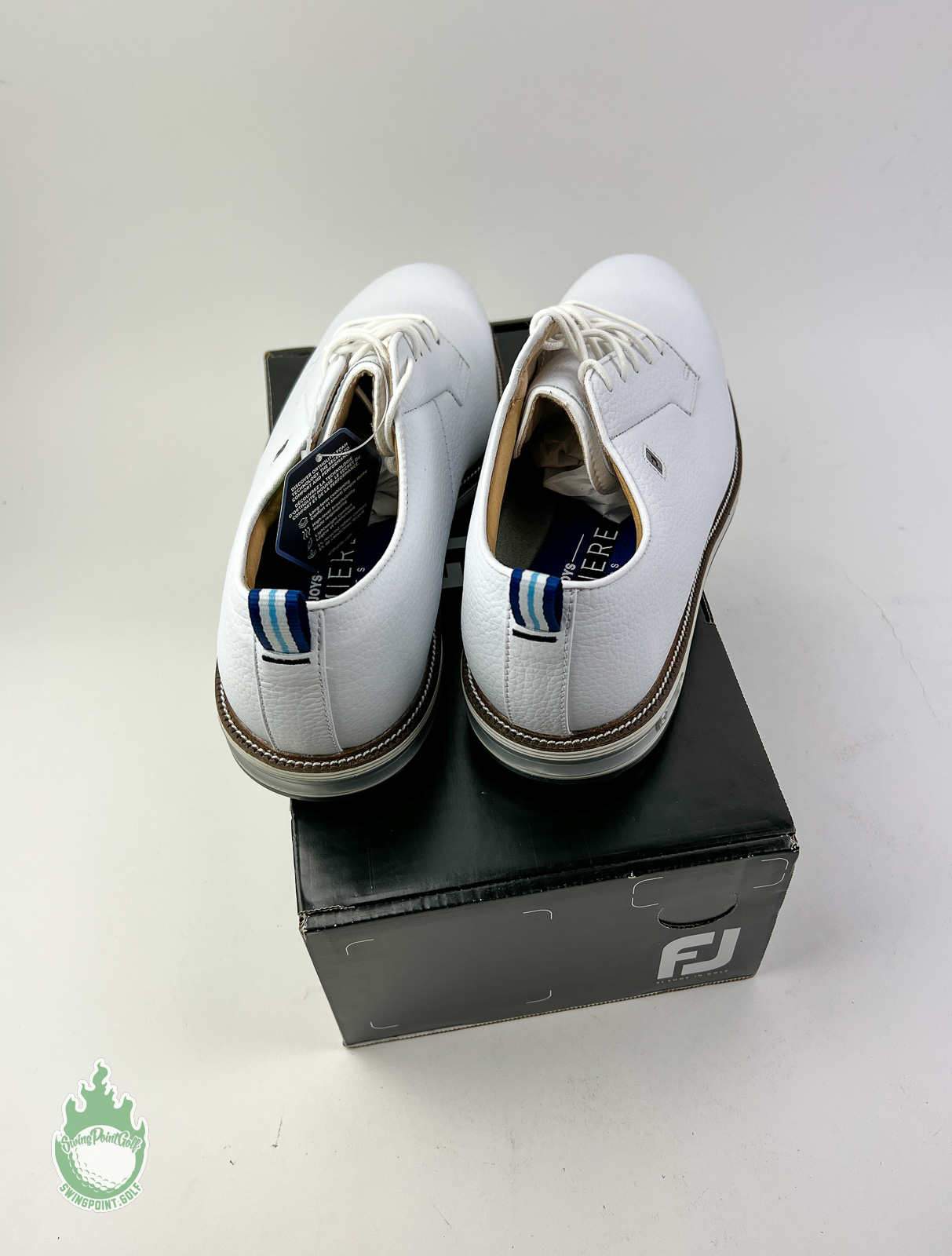 New in Box FootJoy DryJoys Premiere Series Leather Mens 12 M Golf Shoes ...